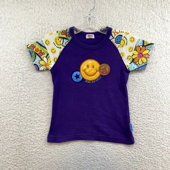 Mini-K | Tops | Y2k 200s Minik Japan Japanese Purple Smiley Face Kawaii ...